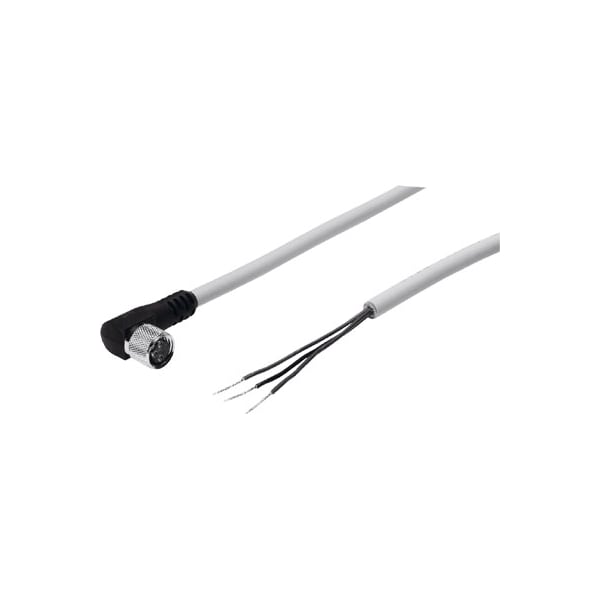 Festo Connecting Cable, M8 3-Wire, 5 m, Straight Plug, PUR Jacket SIM ...