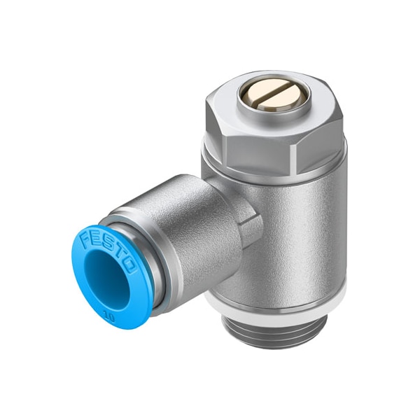 Festo One-Way Flow Control Valve GRLA-3/8-QS-10-D GRLA-3/8-QS-10-D | Zoro
