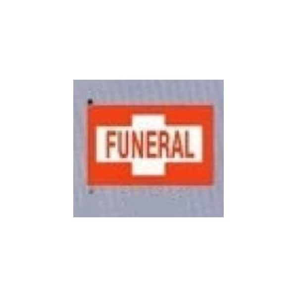 Afs Procession Flag Banners: White w/Pur Cross & Funeral (Dozen ...