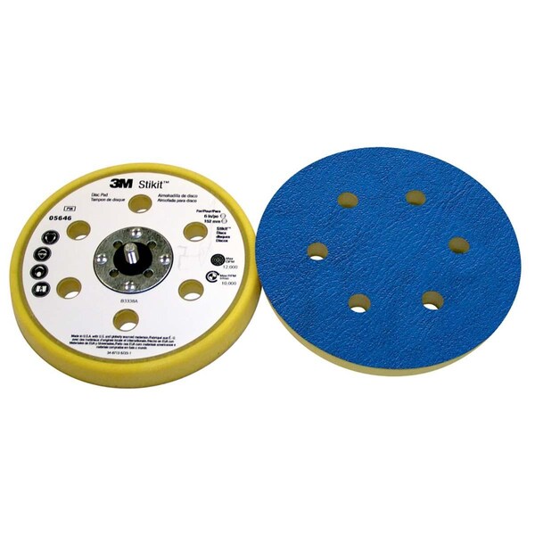 3M Stikit D/F Low Profile Finishing Disc Pad 05646, 6 In X 11/16 In 5/ ...