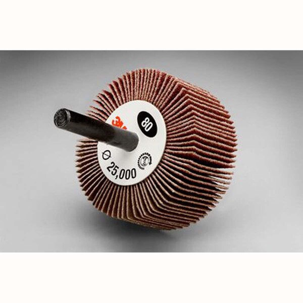 3M Flap Wheel 244D, Type 83, 2 In X 1 In X 1/4 In, 120 X-Weight ...