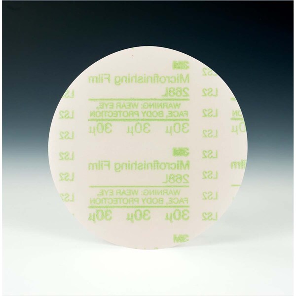 3M Hookit Microfinishing Film Type D Disc 268L, 5 in x NH 30 Micron ...