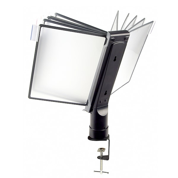 Aidata Desk Clamp Reference Organizer, 20 Display Panels FDS011L-20 | Zoro