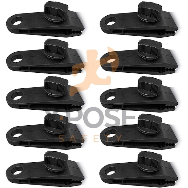 Xpose Safety Tarp Grabber Clips, 10PK TC-10-X | Zoro