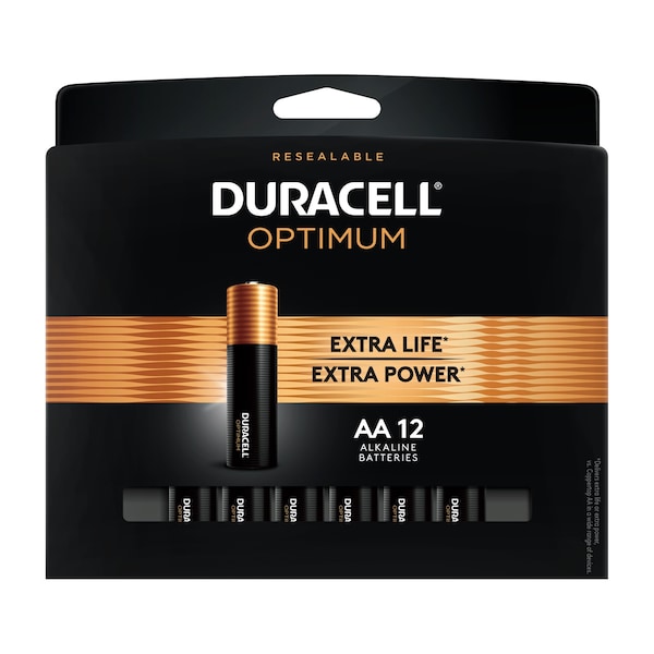 Duracell Duracell Optimum Extra Life Battery Alkaline Battery, AA 1.5V ...