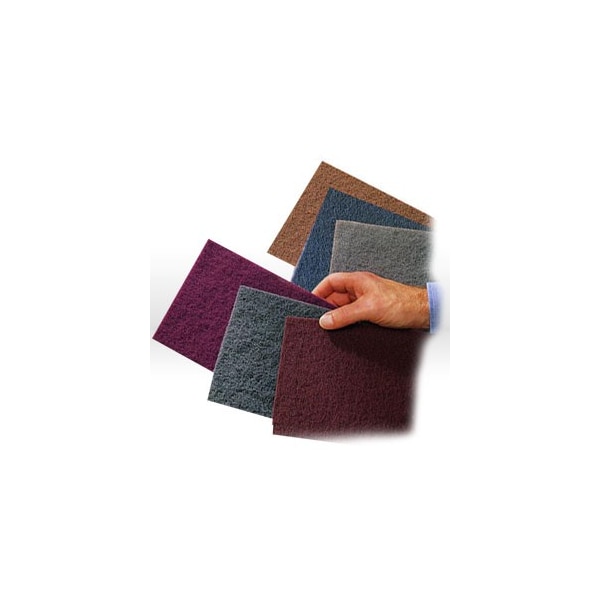 3M Abrasive Hand Pad, 7448, Ultrafine, Light Gray, 6"X9" 48011-04028 | Zoro