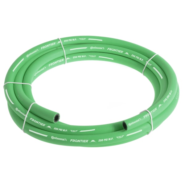 Continental 3/8" x 25' Green EPDM Rubber Air Hose, 300 PSI, Bulk Hose ...