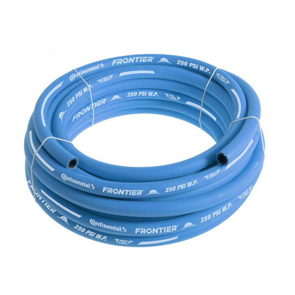 Continental 1/2" x 50' Blue EPDM Rubber Air Hose, 300 PSI, Bulk Hose ...