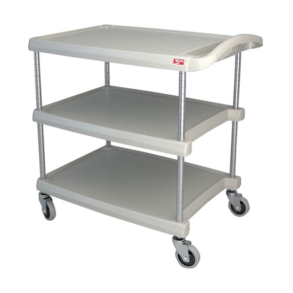 Metro Cart, Utility , 3 Shelf, Gray BC2030-34G | Zoro