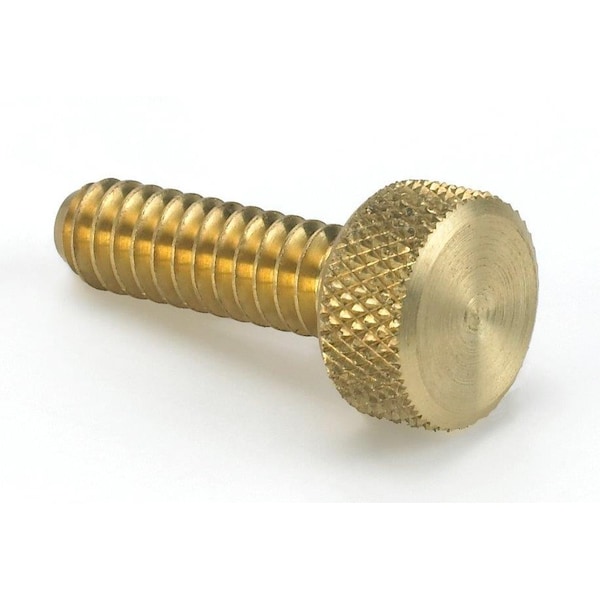 Morton Thumb Screw, #6-32 Thread Size, Machined Finish Brass, 3/16 ...