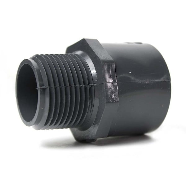 Thrifco Plumbing 2 Inch Slip x Threaded PVC Male Adapter SCH 80 8213196 ...