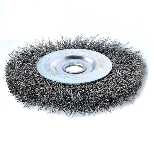 Superior Steel 6" Wire Wheel 1/2" Bore Coarse - 6000 RPM S1804 | Zoro