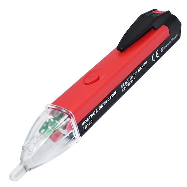 Superior Electric No-Contact Voltage Tester with LED Flashlight 120V ...