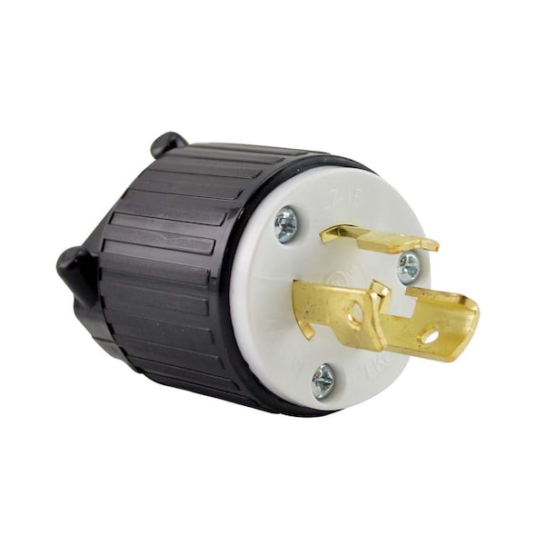 Superior Electric Locking Plug, L7-15P, 15 A, 277V AC, 3 Pole, Spring ...