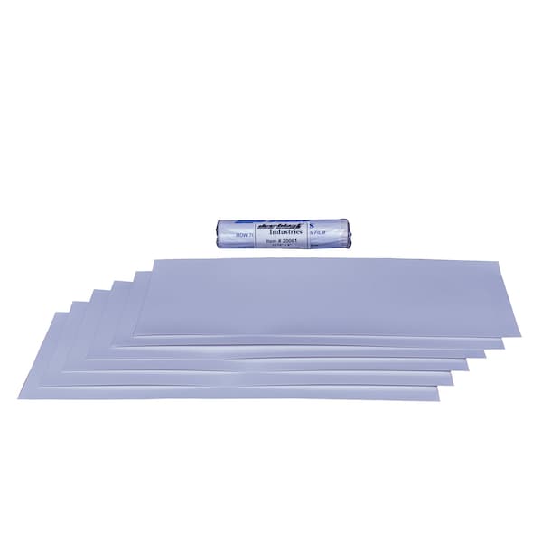 American Hawk Industrial Sandblast Window Film Replacement 23.75"x9" 6 ...