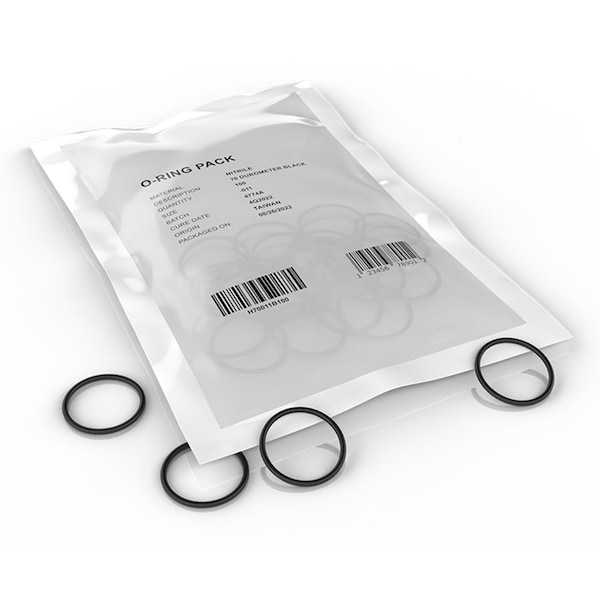 Apg Buna-N, 70 Durometer, Black, No 010, 100PK SB-H70010-100 | Zoro