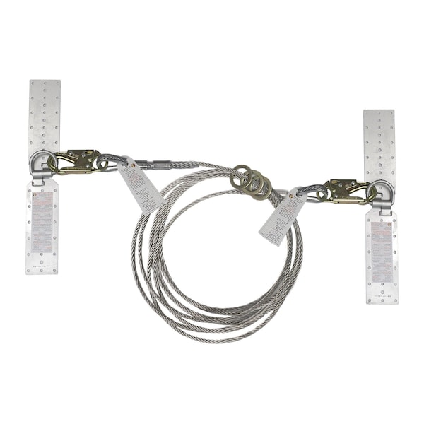Super Anchor Safety 20ft 30 Degree Horizontal Lifeline System 1324 | Zoro