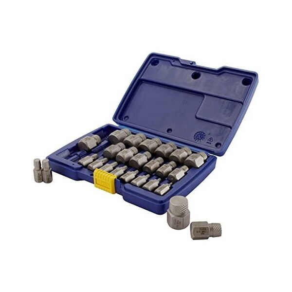 Irwin 53227 25-Piece Hex Head Multi-Spline Screw Extractor 68 | Zoro