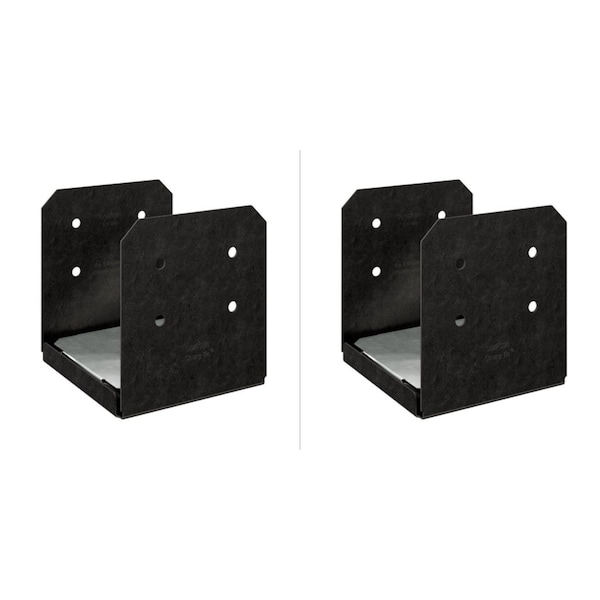 Simpson Strong-Tie Simpson Strong Tie APVB1010 Black Powder-Coated Post ...