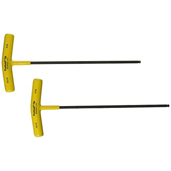 Bondhus 3/16" Prohold Tip Ball End Hex Drive T-Handle Proguard Finish 2 ...