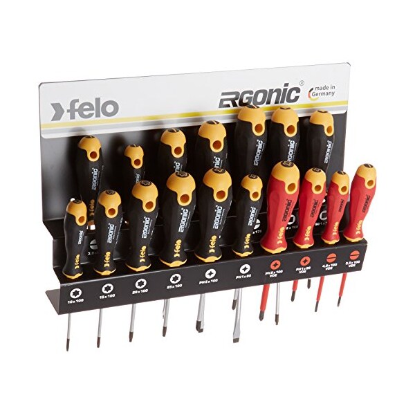 Felo Ergonic Screwdriver Set (17-Piece) 0715761391 | Zoro