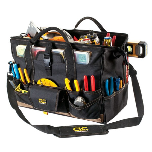Clc Work Gear Tool Bag, 18 In. 37-Pocket Tool Bag With Top Side Plastic ...