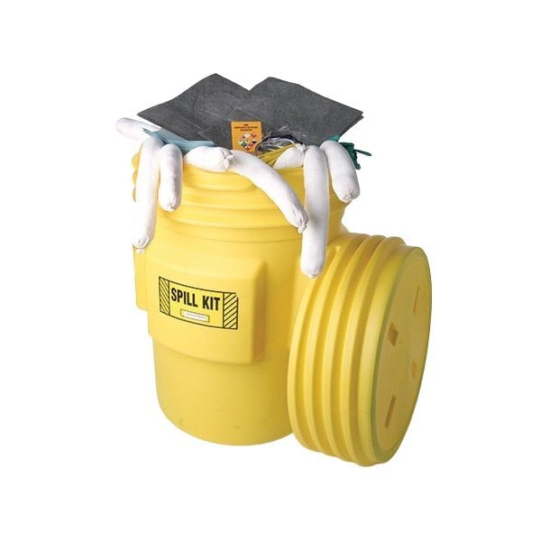 Absorbents Midwest Oil Only Spill Kit in 95 Gallon Overpack Drum Refill ...