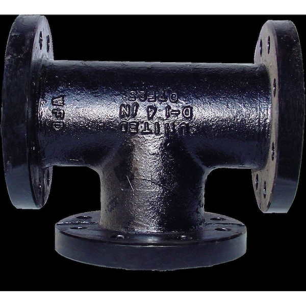 Smith-Cooper 8" Black Flanged Tee 4319002416 | Zoro