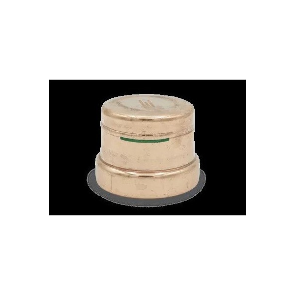 Smith-Cooper Copper End Cap, 1/2 in. Press, EPDM, 10PK 4343005100 | Zoro