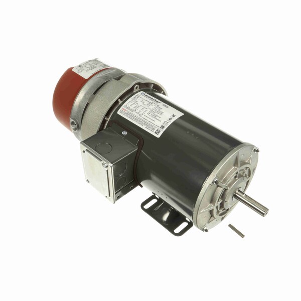 Marathon 1 Hp Brake Motor, 3 Phase, 1800 Rpm, 230/460 V, 56C Frame ...