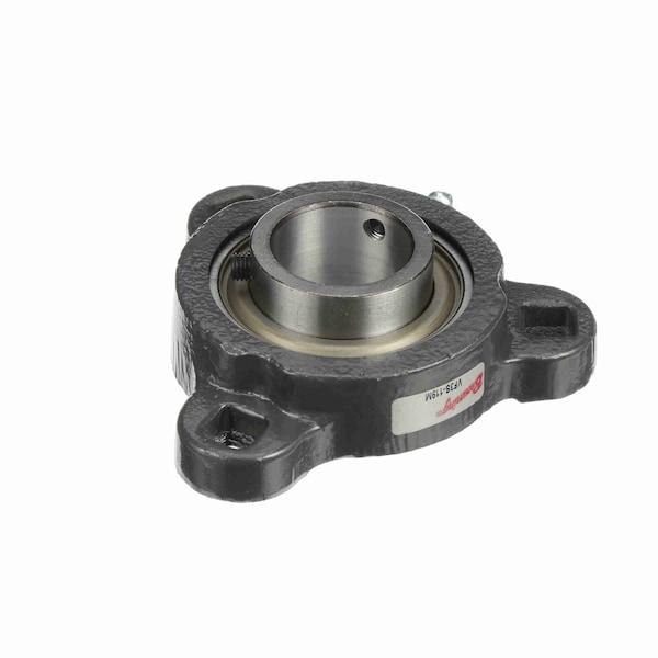 Browning Mounted Ductile Iron Three Bolt Flange Ball Bearing, 52100 ...