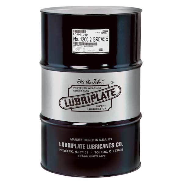 Lubriplate No. 1200-2, Drum, Heavy Duty White Lithium Grease L0102-040 ...