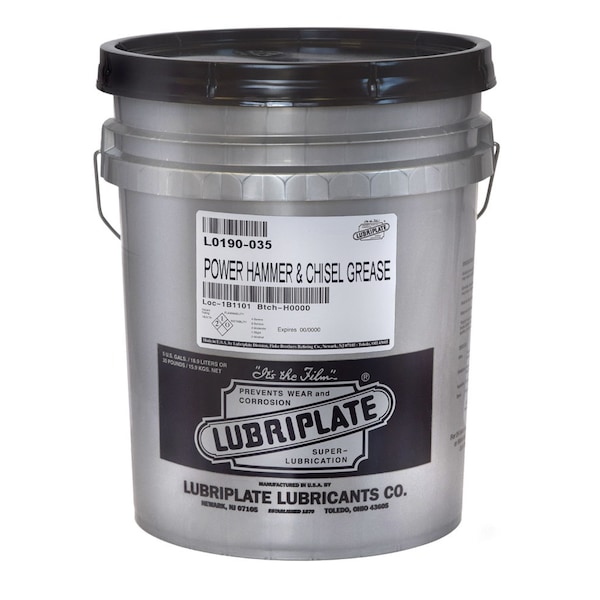 Lubriplate Power Hammer Grs, 35 Lb Pail, Heavy Duty, Ep Grease With ...
