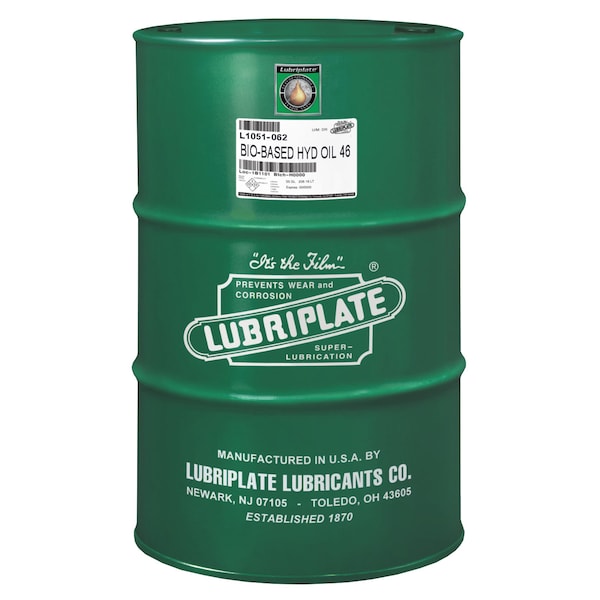 Lubriplate Drum, Hydraulic Oil, 46 ISO Viscosity, 20 SAE L1051-062 | Zoro
