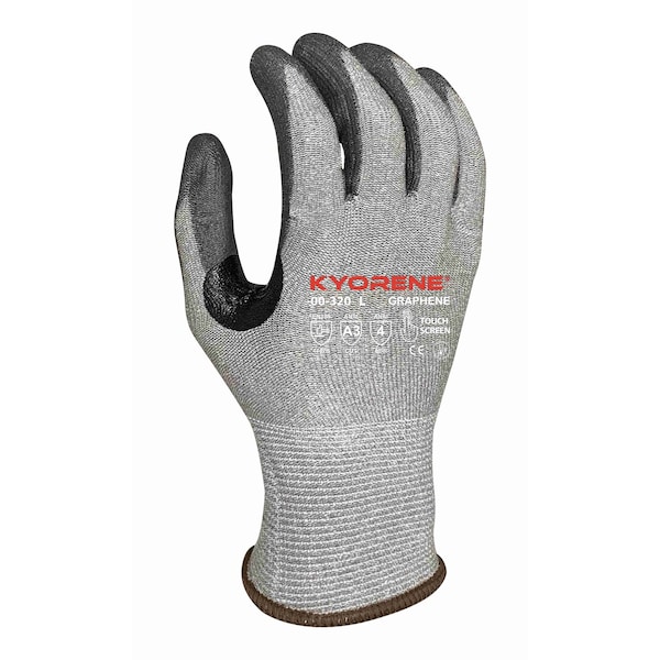 Kyorene Cut Resistant Gloves, A3 Cut Level, 13g, Gray, XL 00-320 (XL ...