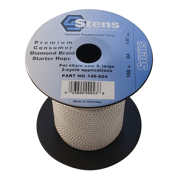Stens Diamond Braid Starter Rope Diameter 1/8", Length 100' Lawn Mowers ...