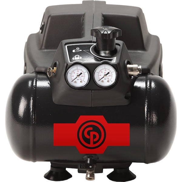 Chicago Pneumatic Oil Free 1.5 HP, 115 Volt, 1.6 Gallon Portable Air ...