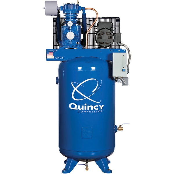 Quincy Compressor 7.5 HP Two Stage-QP PRO (Prsr Lubricated)-w/Mag ...