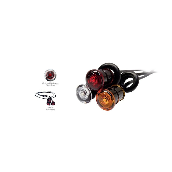 Tecniq Red Mini Pc Sidemarker Red Lens TQ S34-RR00-1 | Zoro