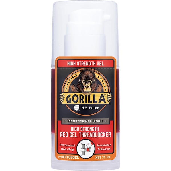 Gorillapro single component red high-strength threadlocking adhesive ...