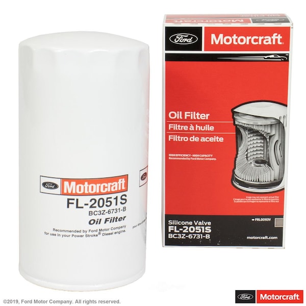 Motorcraft FL-2051S Engine Oil Filter FL-2051-S | Zoro