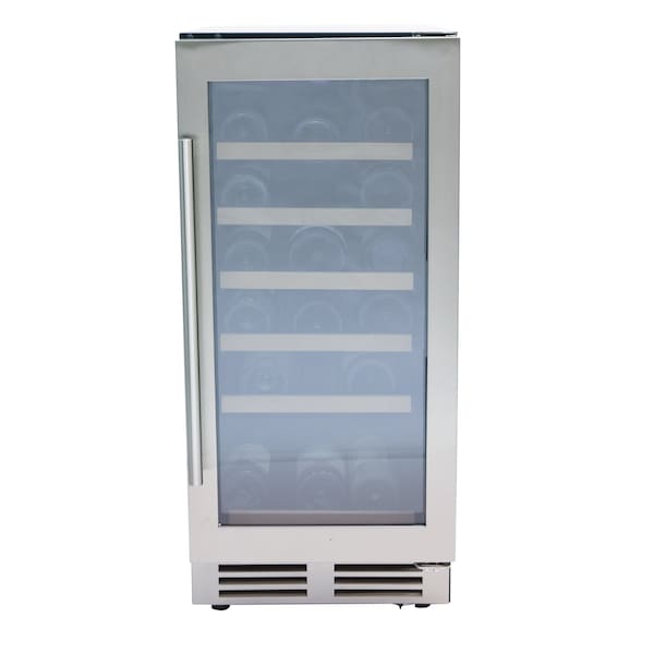 Avanti 28 Bottle DESIGNER Series Wine Cooler, Stainless Steel with ...