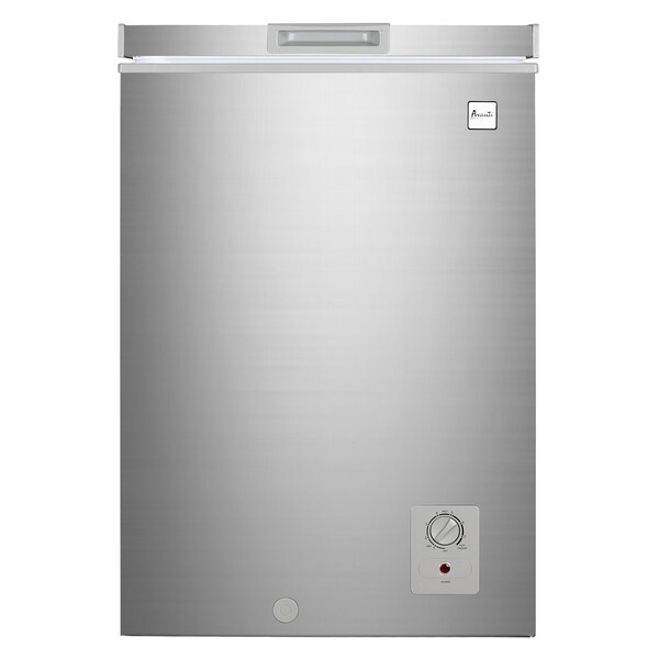 AVANTI PRODUCTS Avanti 3.5 cu. ft. Chest Freezer, Stainless Steel ...