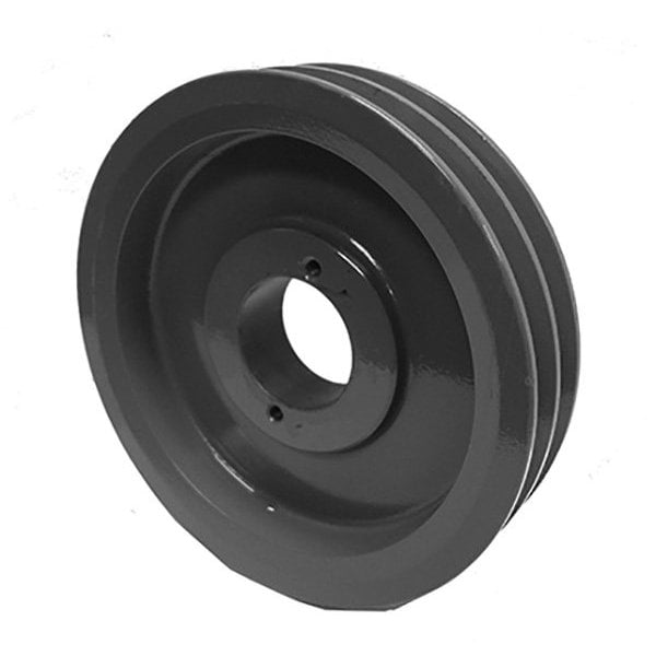 B&B Manufacturing Bushing 2 Groove V-Belt Pulley 5.95 inch OD 2AK61H | Zoro