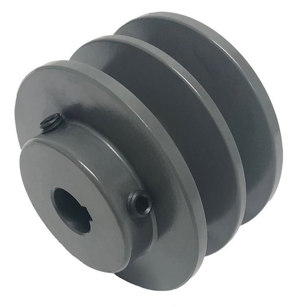 B B Manufacturing Finished Bore 2 Groove V-Belt Pulley 8.75 inch OD ...