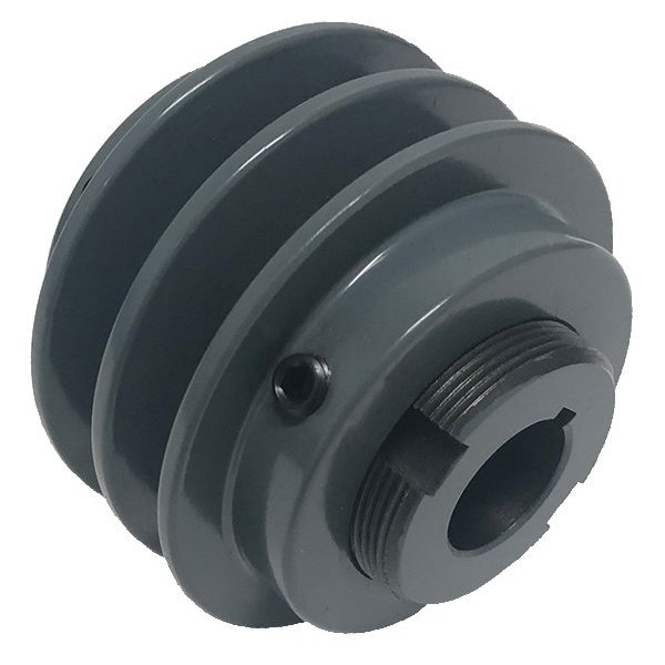 B&B Manufacturing Finished Bore 2 Groove V-Belt Pulley 4.75 inch OD ...