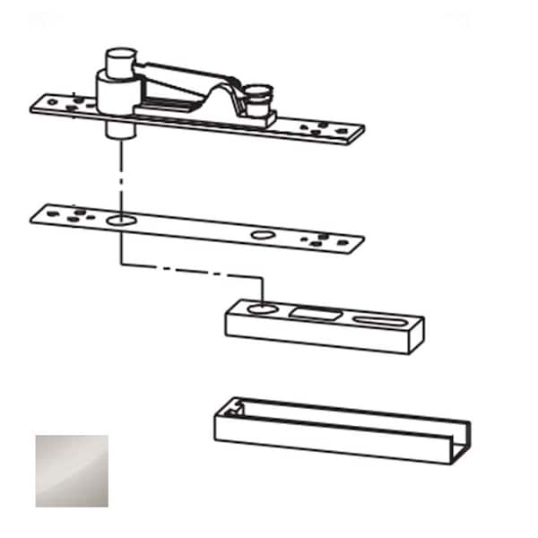 Dorma Center Hung Top Pivot, 629 Bright Stainless Steel 8062-629 | Zoro
