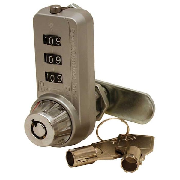 Combi-Cam Ultra Combination Cam Lock, 1-1/8 Cylinder Length, Fits Up To ...