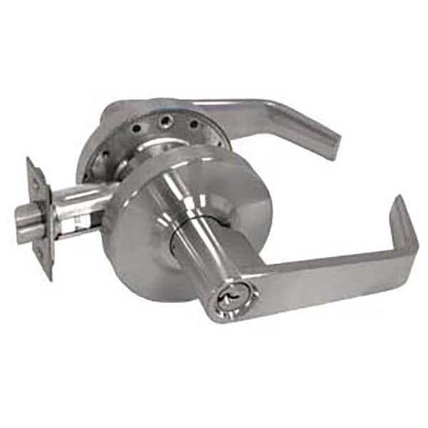 Tell Grade 2 Cylindrical Lock, Entry, Lever, Satin Chrome, 2-3/4 Inch ...