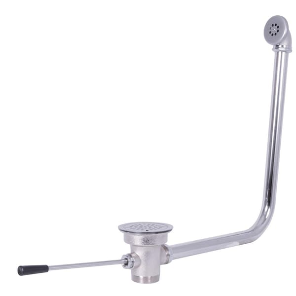 Bk Resources Lever Waste Valve, Straight Drain With Overflow, 3-1/2 ...